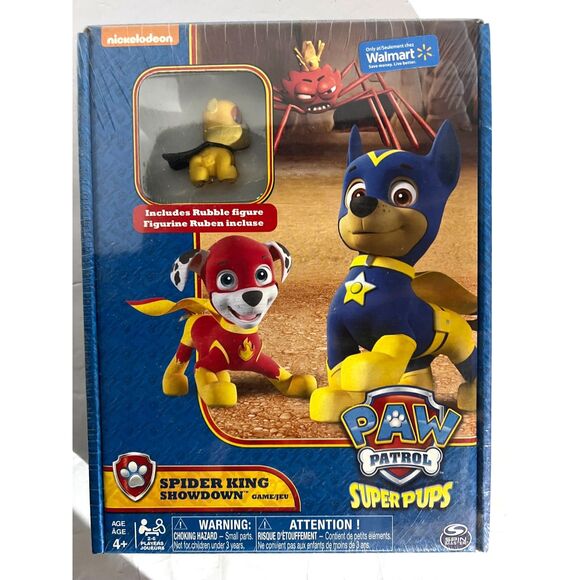 Paw Patrol | Games | Paw Patrol Spider King Showdown Rubble Figure ...